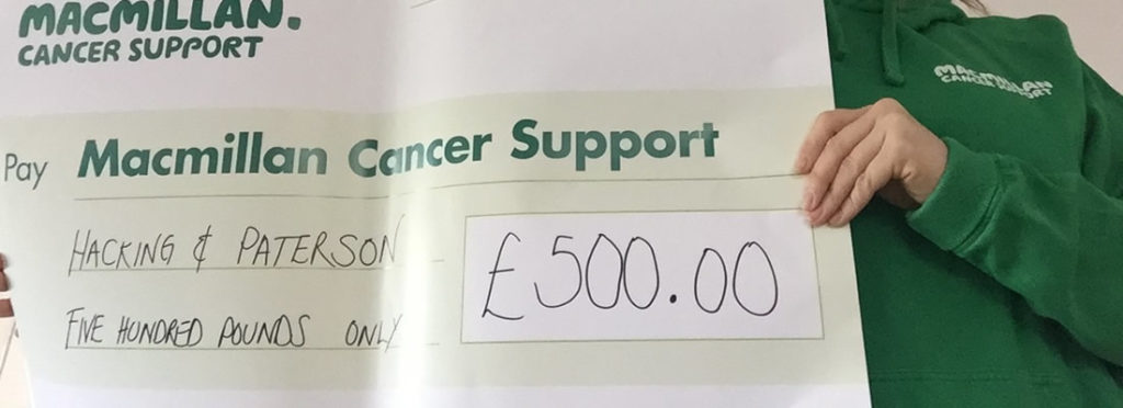 MacMillan Cancer Support | Hacking & Paterson Management Services